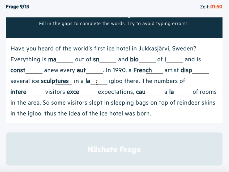 Free Language Test Online